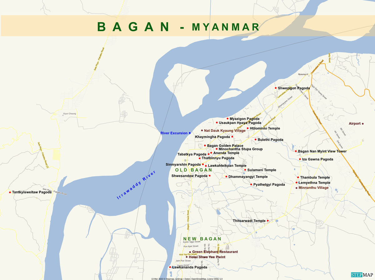 S & E Asia 80 - Myanmar 20: Bagan 9 - Usaukpan Hpaya at Irrawaddy ...