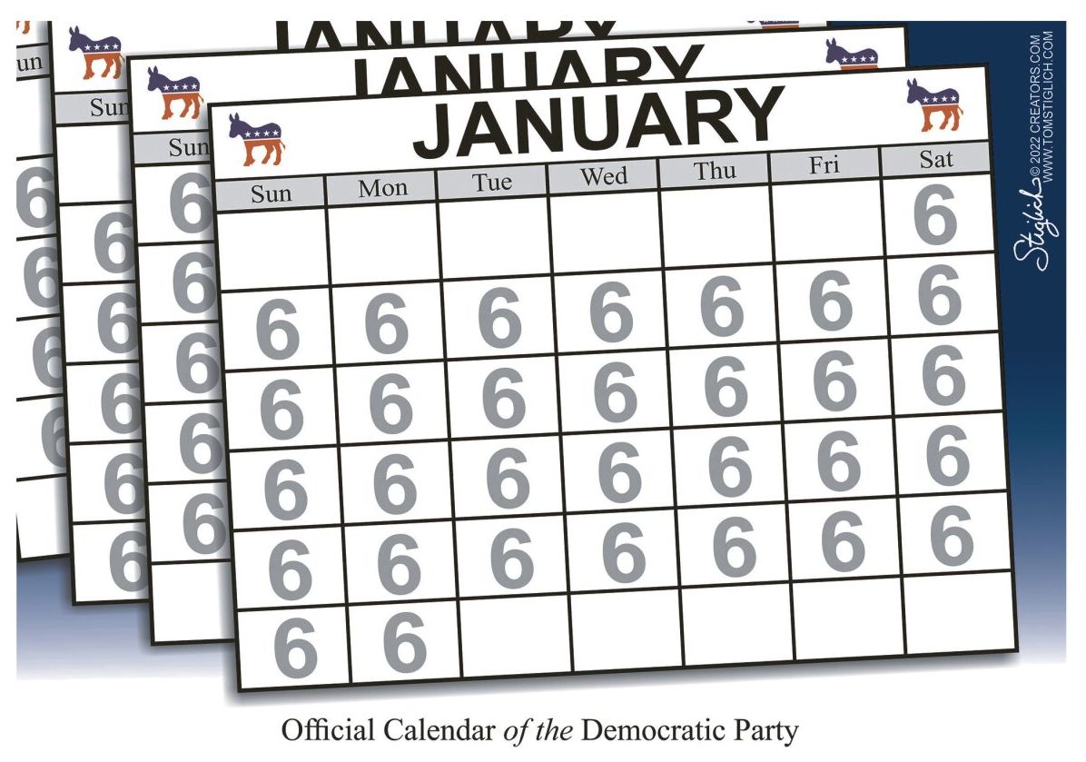 The Official Calendar of the Democrat Party.. True..