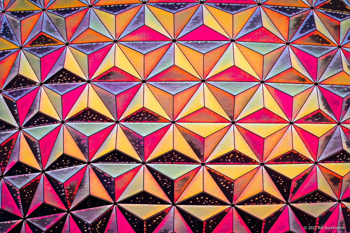 Trippy Triangles: From a 1983 Kodachrome tele close-up of Spaceship ...