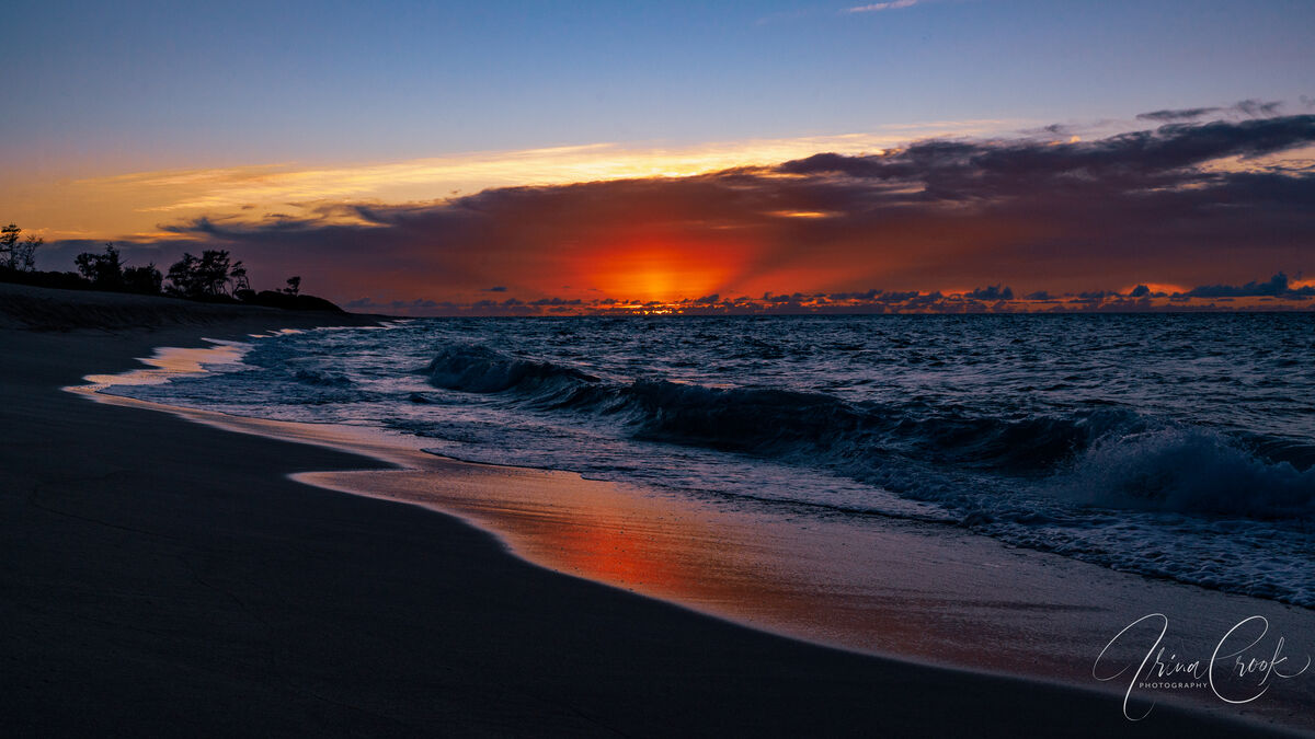 August colors: Sunsets are always magical but just unreal in late summer...