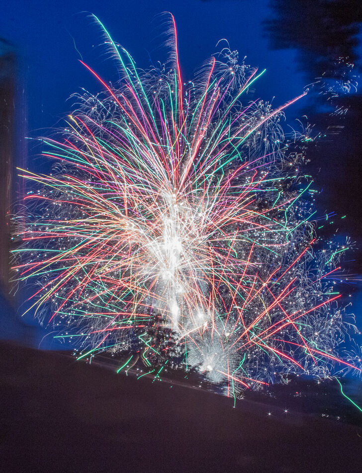 Happy 4th Fireworks: This the view from our back yard last night at ...