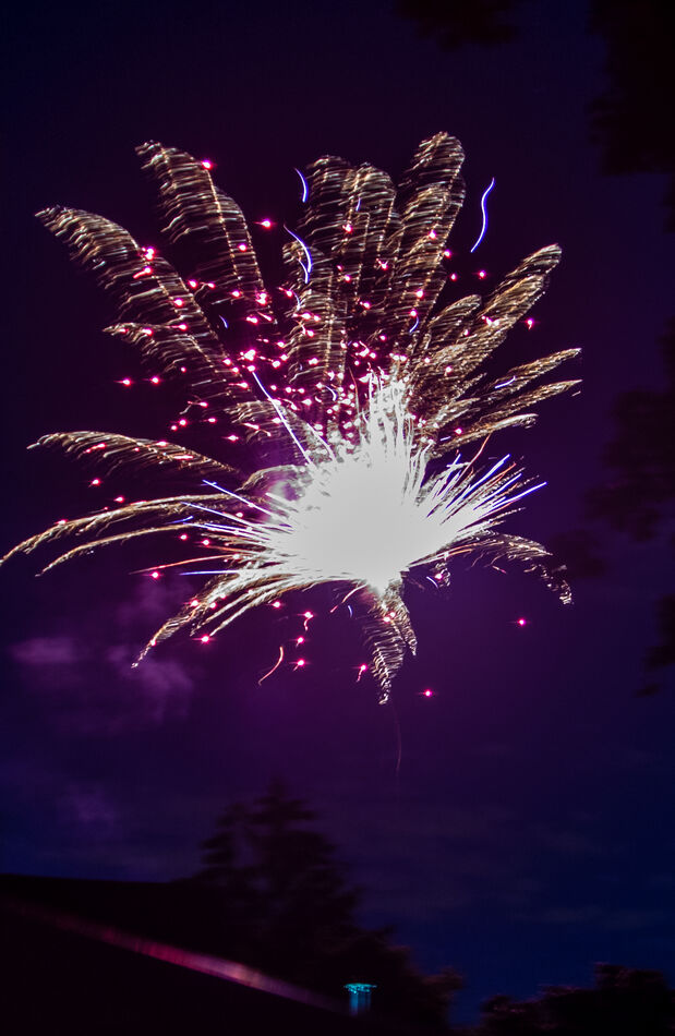 Happy 4th Fireworks: This the view from our back yard last night at ...