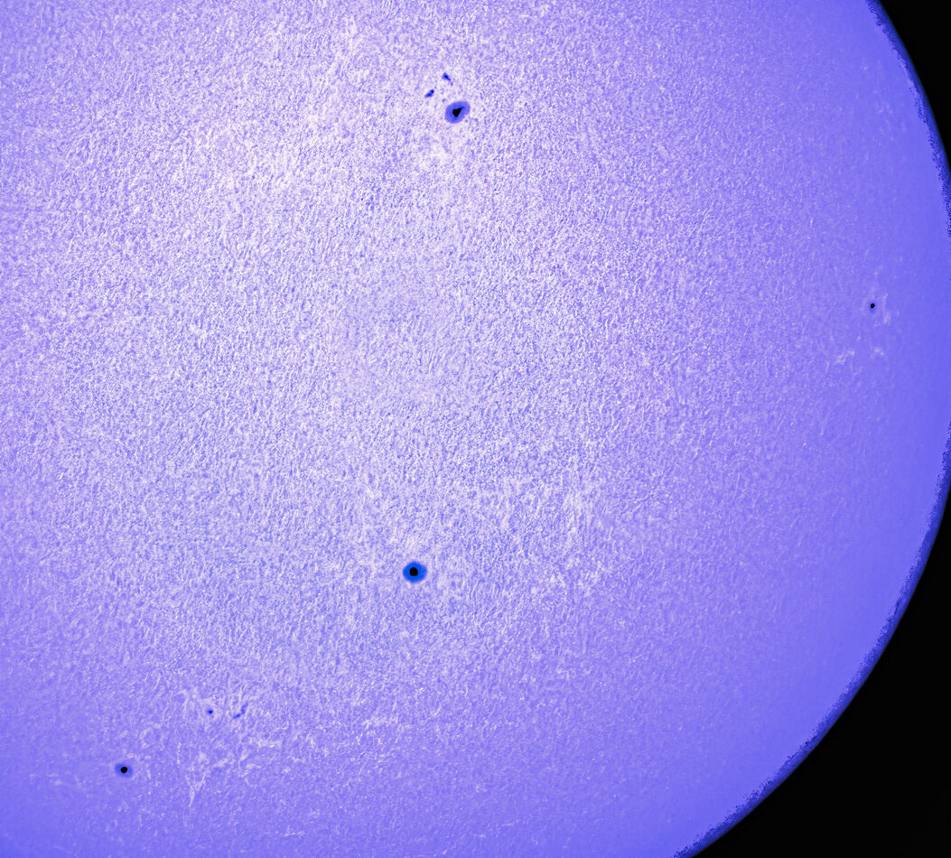 White Light Solar - K-Band and No Filters: Another nice clear morning ...