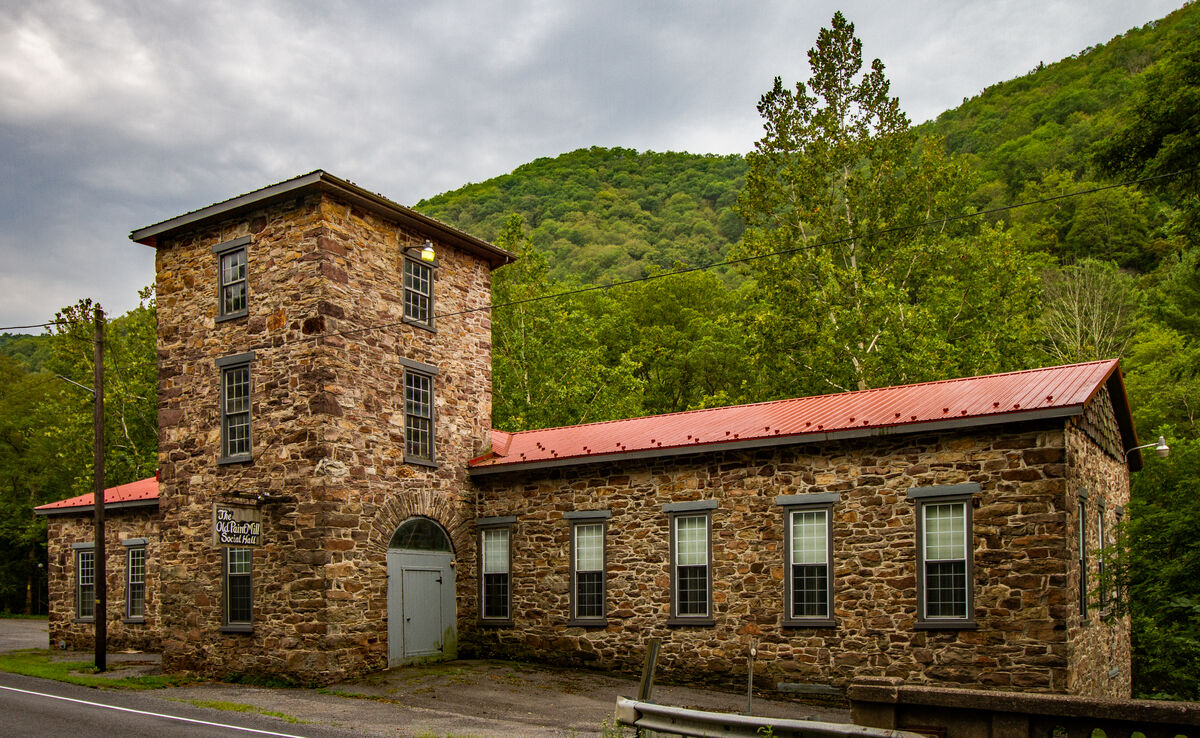 Old Paint Mill, PA: An old mill near Jersey Shore, PA. The stone house ...