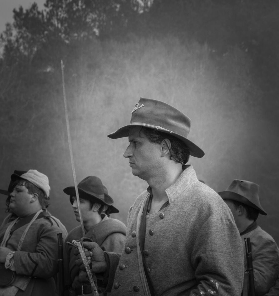 Reenactor: Taken at Camp Moore in Louisiana during a reenactment. Don...