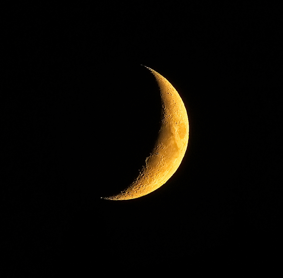 Waning Moon: Just before it settled behind the horizon. I clicked store ...