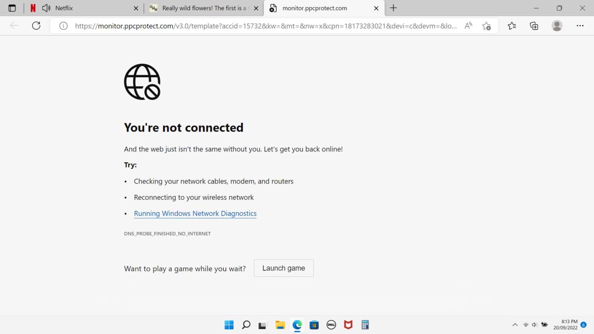 What is this site? My internet connection would often freeze and stop ...