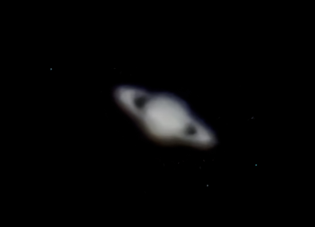 Low Res Jupiter & Saturn: While I was checking collimation on the Astro ...