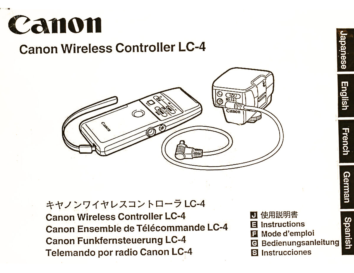 SOLD. CANON Wireless Controller LC-4: Included is the Canon EOS LC-4 ...