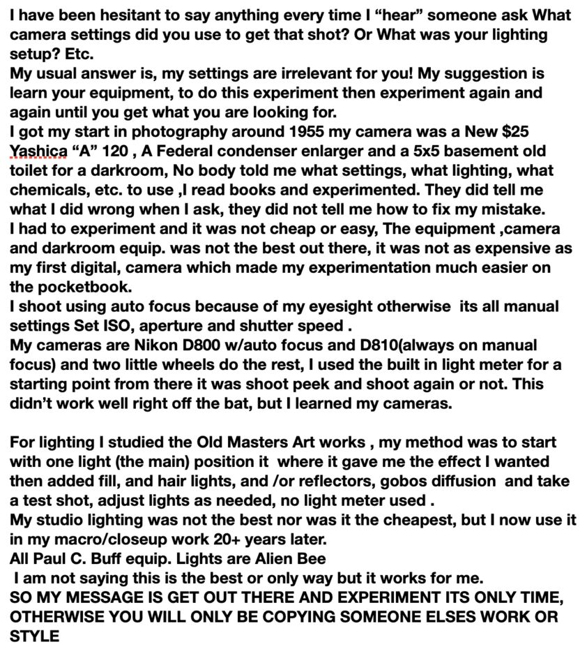 What setting did you use? I have been hesitant to answer...