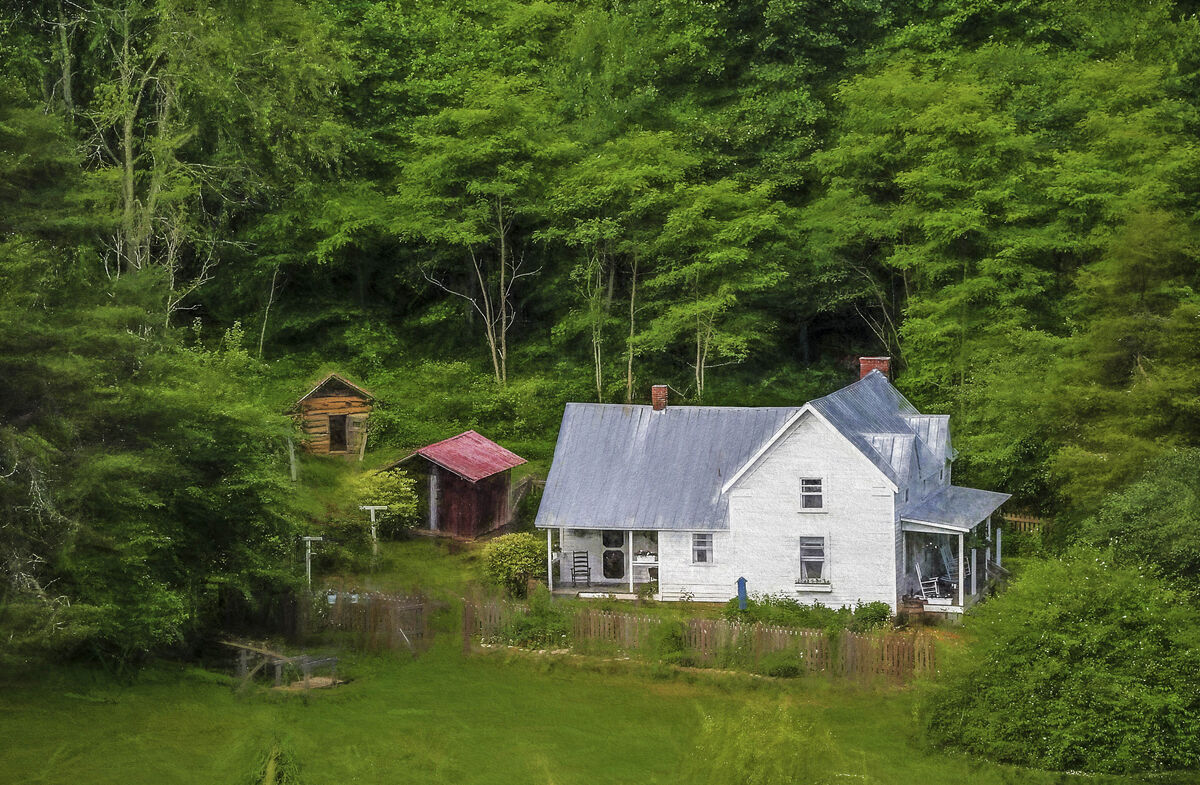 Mountain Farmhouse: Mountain farmhouse at Roan Mountain State Park ...