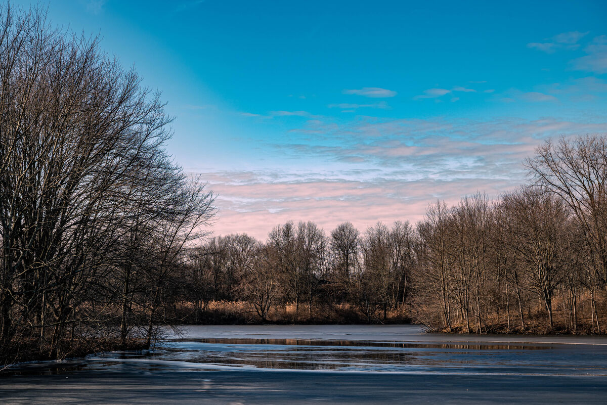 December Sunrise: Taken on a cold December morning, just as ice was ...