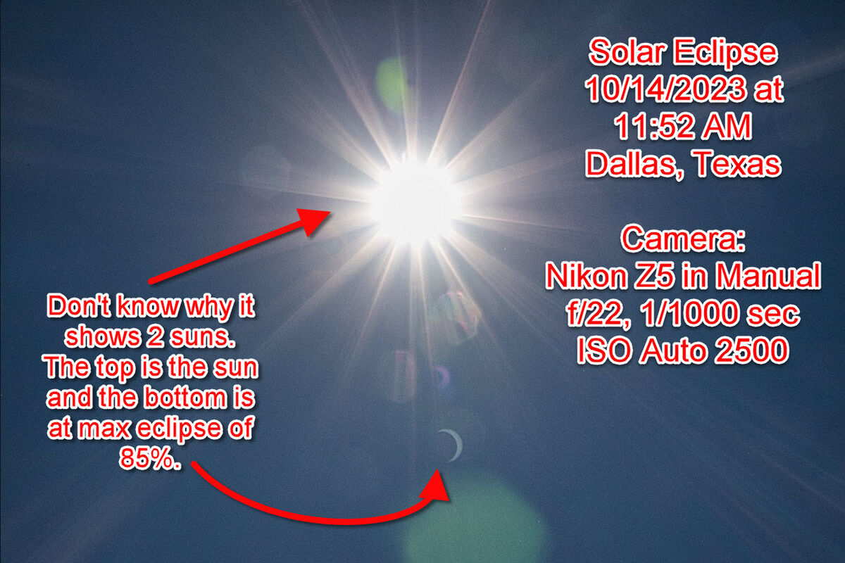 Solar Eclipse 10/24/2023 in Dallas, Texas: Today, 10/24/2023, in North ...