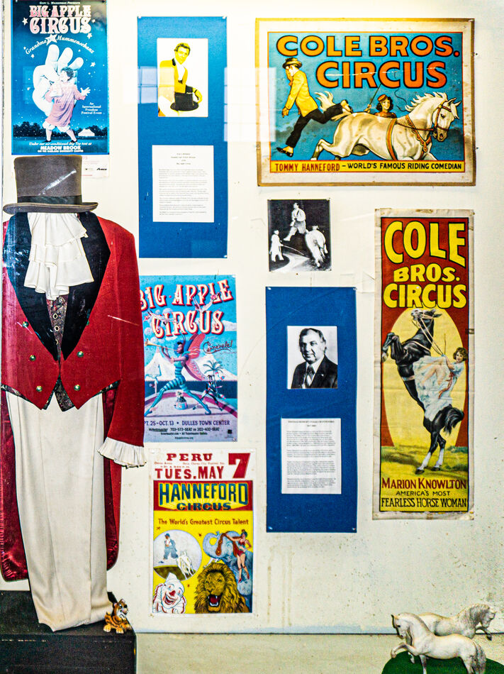 Exhibits in the Circus Barn: Headquarters for this year's Indiana Barn ...