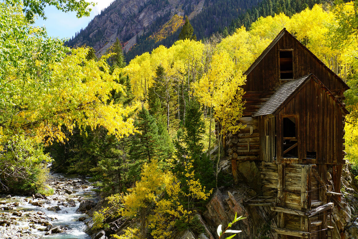 Crystal Mill/Powerhouse: Crystal, Colorado. Iconic Colorado scene. Hard ...
