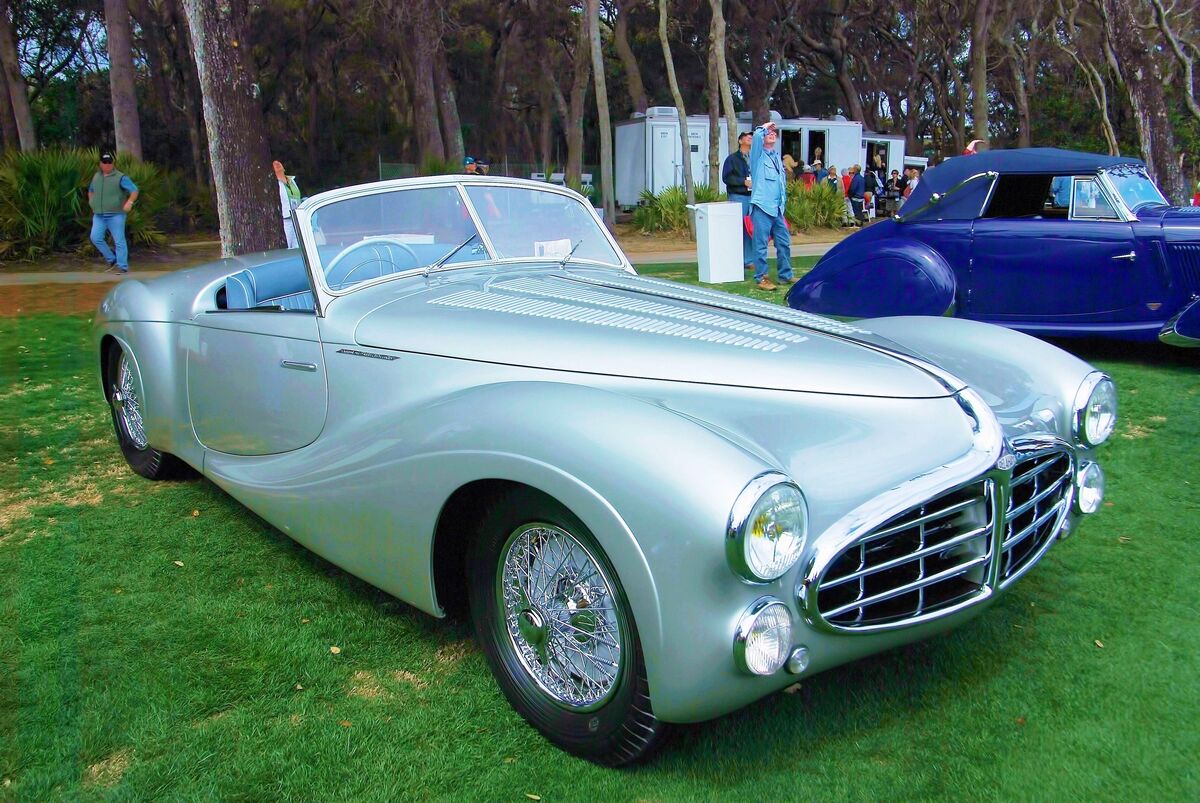 1951 Delahaye 235 Roadster: This beautiful car was first shown at the ...