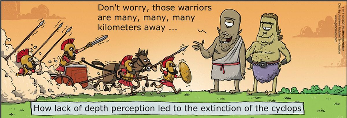 Humor - Clever: It might seem silly, but depth perception is very ...