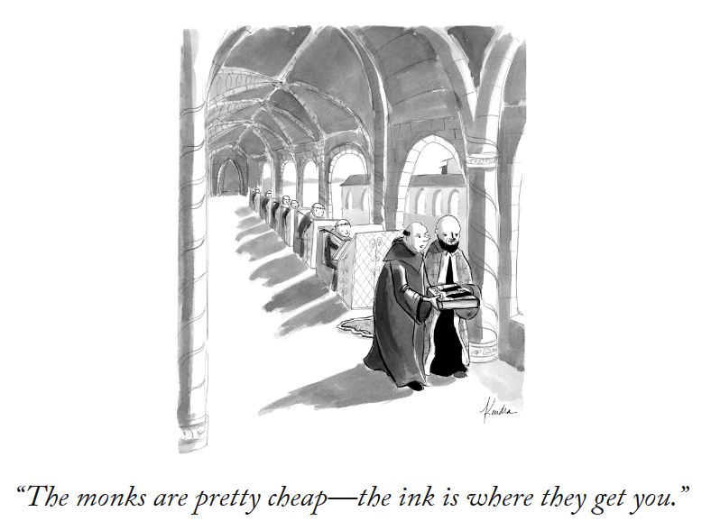 Printer Ink - Back Then: Even back then, they knew about the cost of ...