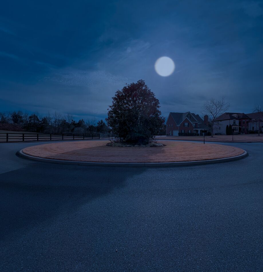 Day To Night: As I was walking around the round a bout the other day ...