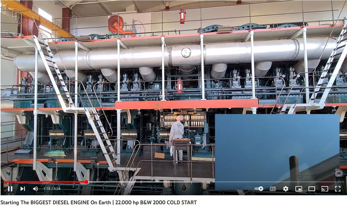 Starting the Largest Diesel Engine on Earth: Let's face it, there's no ...