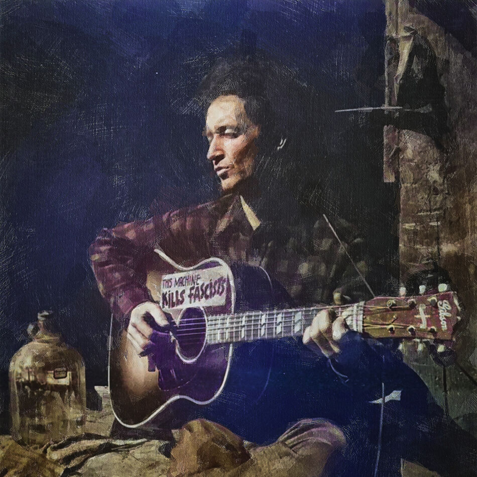 Woodie Guthrie: First of all, this is not my image. Edits: 1. First I ...