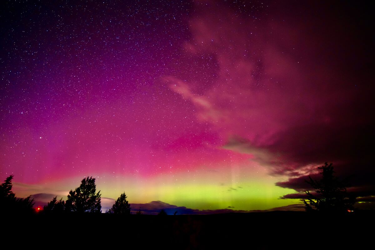 Aurora from Central Oregon: The Aurora was spectacular from Central ...
