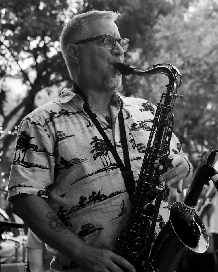 Sax Man: Jam night on the street ...