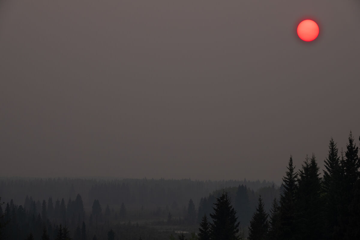 Smoky Sun: Smoky Sun this evening... With the 'smoke' filter one can ...