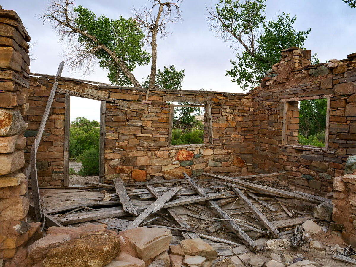 Crumbling Stone Cabin Hidden In The Cottonwoods: A few years back, much ...