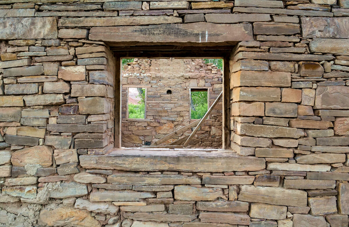 Crumbling Stone Cabin Hidden In The Cottonwoods: A few years back, much ...