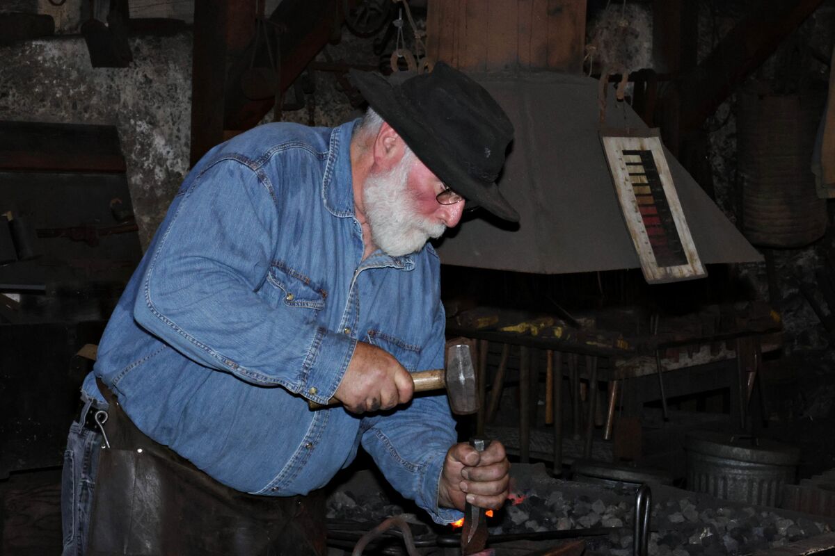 Blacksmiths at the mine: It was Miner's Picnic at the Empire Mine in ...
