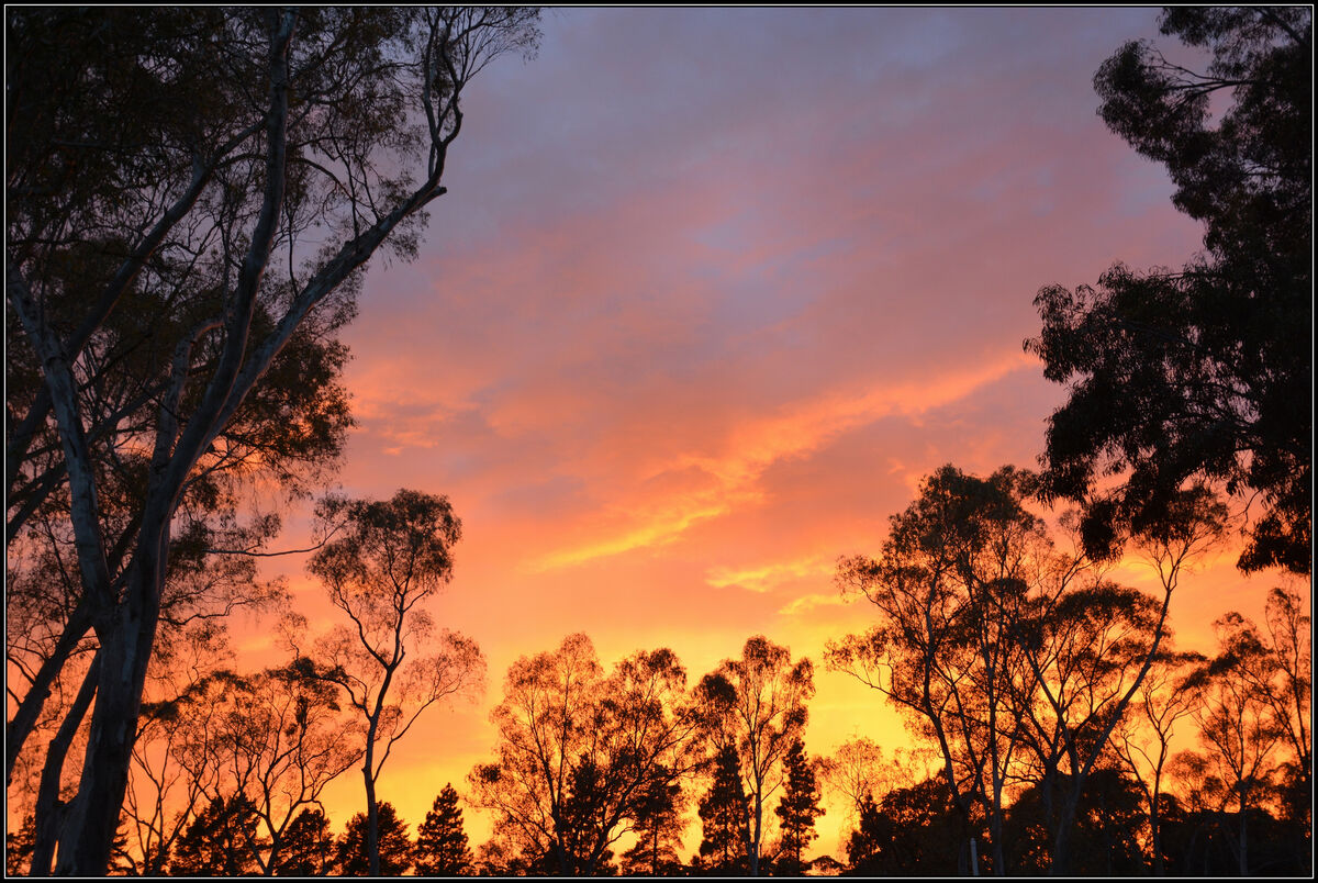 Sunset: This shot is of a sunset over Clare here in South Australia ...