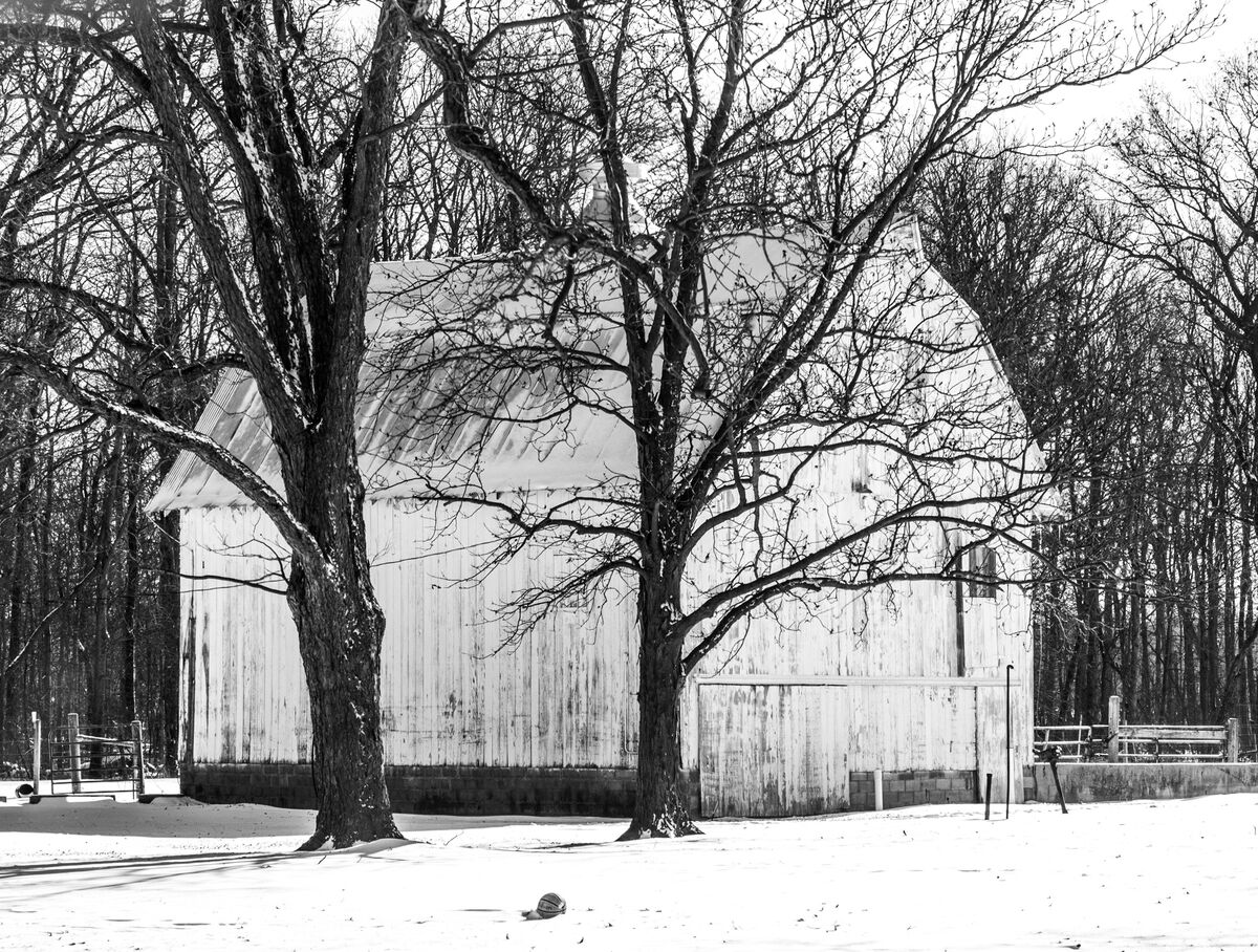 A Madison County Barn: West of Alexandria, Indiana...