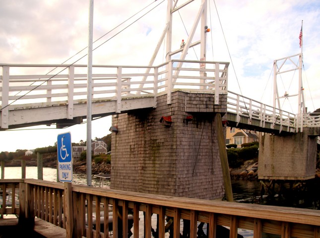 Maine Meander Series: The bridge is a pedestrian lift bridge, so that ...