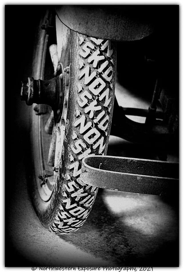 Non-Skid Tires: Rudimentary pneumatic tires at the end of the 19th ...