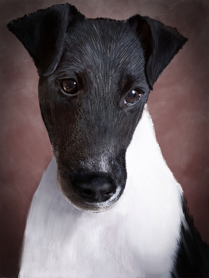 Digital Artistry - Axle Our Dog: This is a painting I did today of our ...