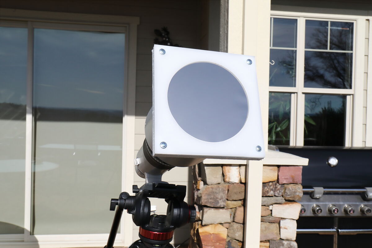 Home Made solar filter: For the upcoming solar eclipse I purchased a ...