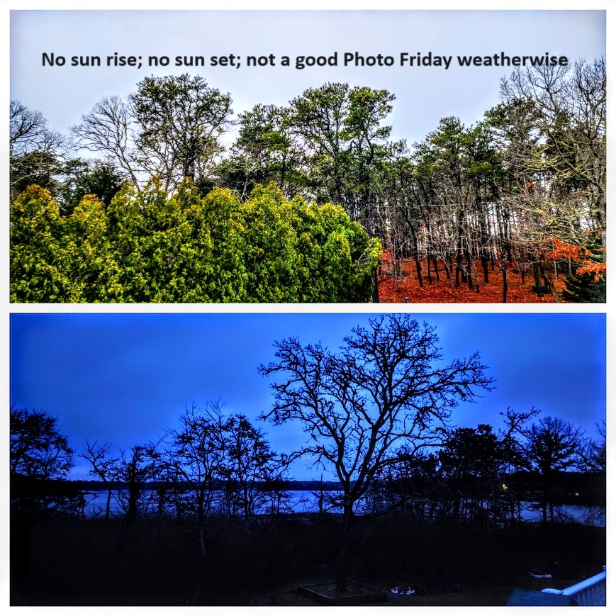 No, No, Not: . No sun rise; no sun set; not a good photo Friday ...