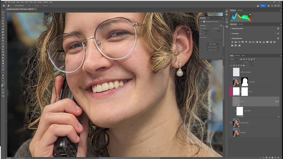 Creating Grain: I broke the code, I think. Create a new fill layer (Shift-Ctrl-N) Fill it with ...