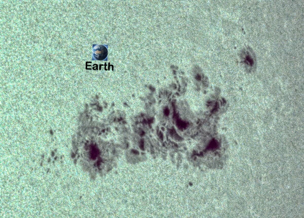 Huge Sunspot Region Still Alive and Going Strong: I shot three 1000 ...
