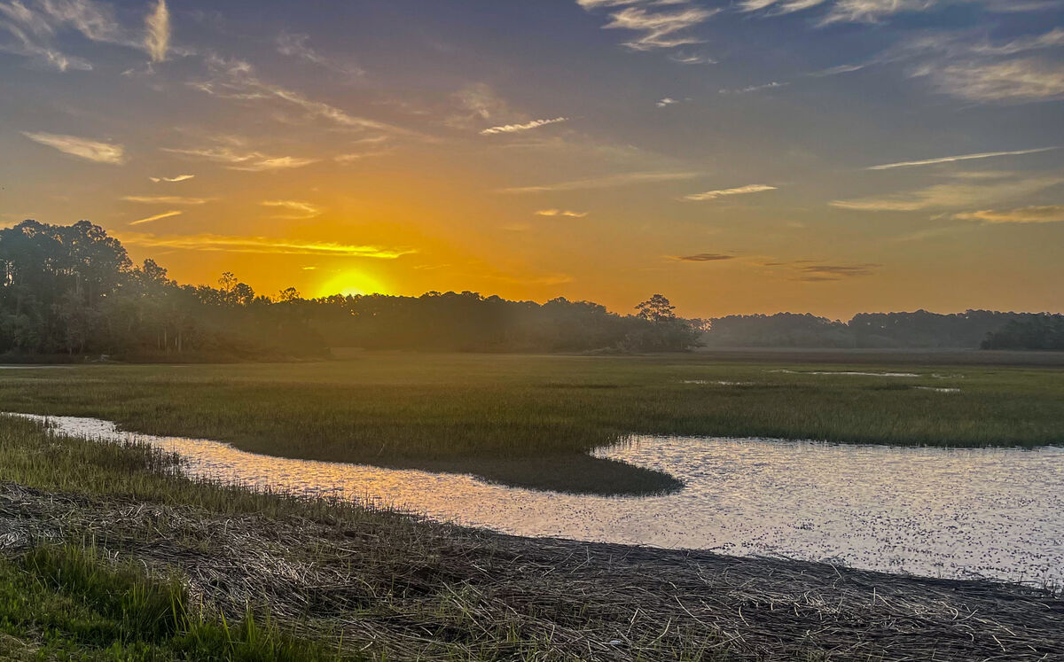 Sunrise on Pinckney Island National Wildlife Refuge (PINWR): The first ...