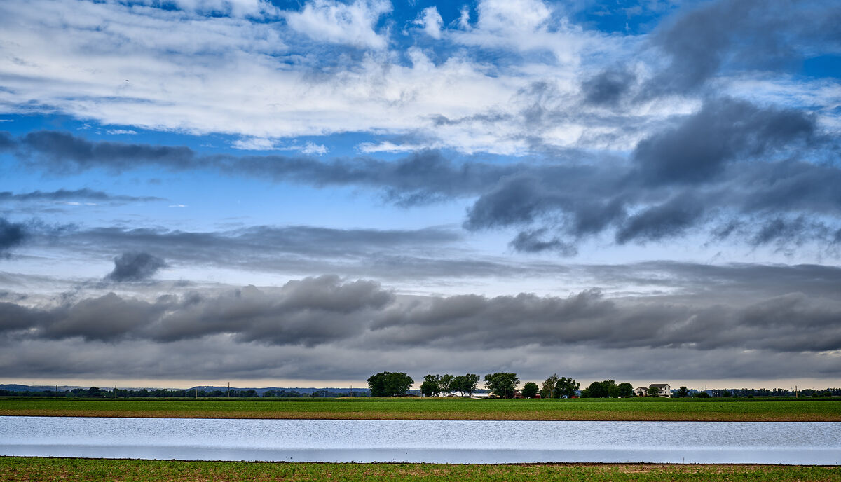 Sky Transitions: Got out this am in the river bottoms and here's a snap ...