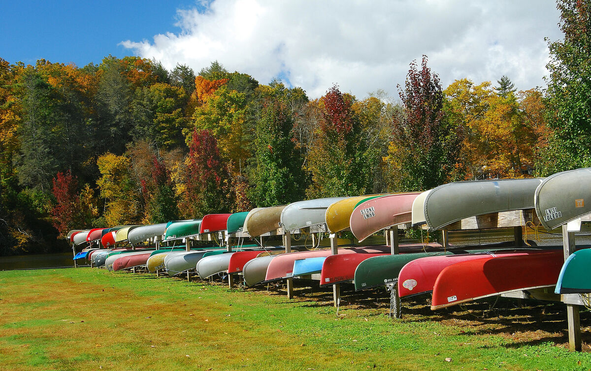 Communal Living For Canoes: Well, at least it's not a drab and dreary ...