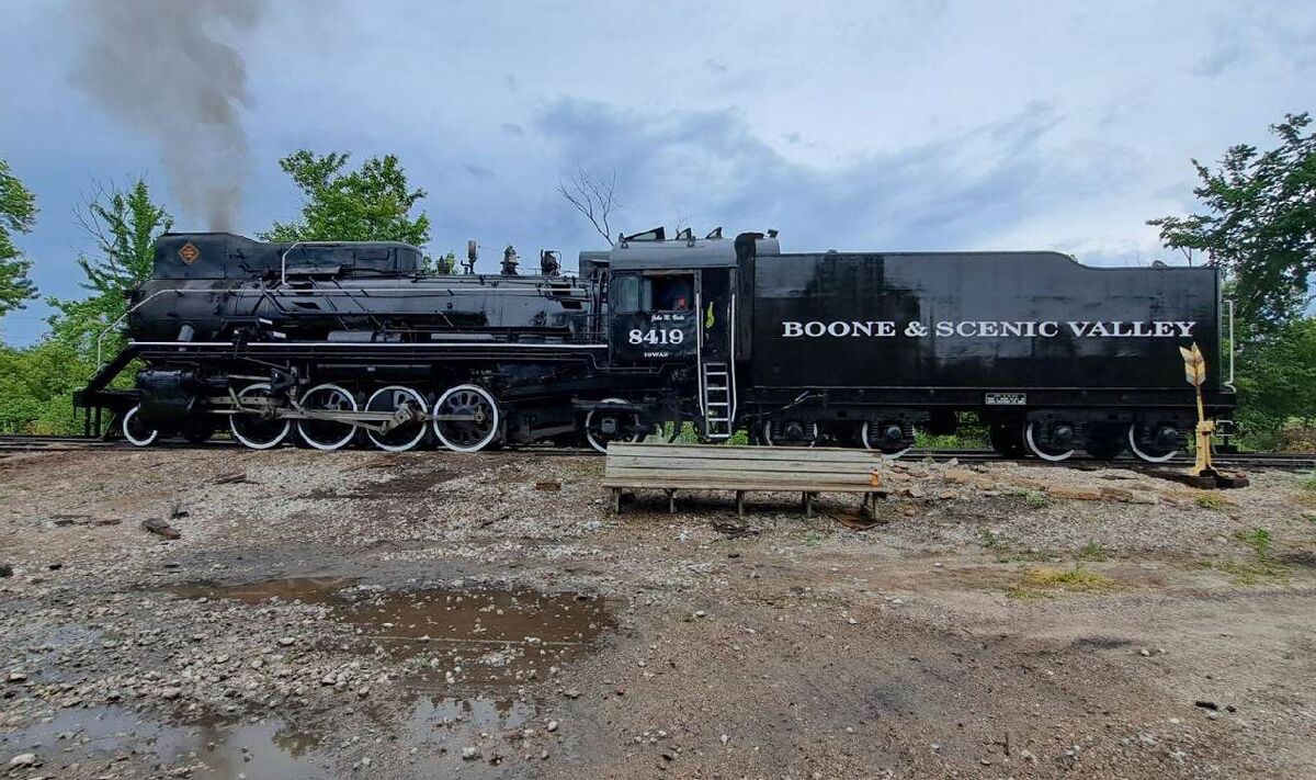 Ready to ride: My husband volunteers at the the Boone and Scenic Valley ...