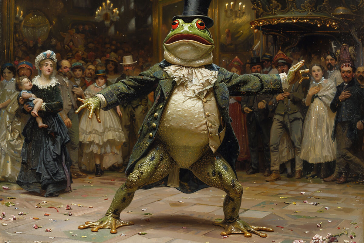 Green Frog: A bit more than a century ago a dancing frog entertained ...