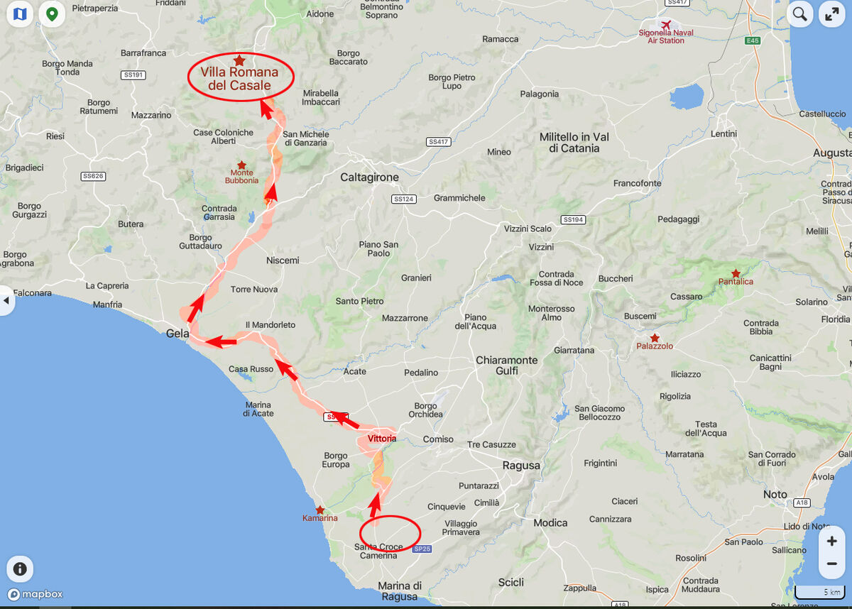 Sicily: Villa Romana del Casale: We arrived at our destination, the ...