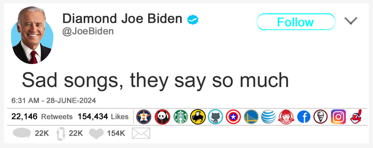 Joe at his best: https://www.facebook.com/share/r/EU3g7jmURoPJawtX/...