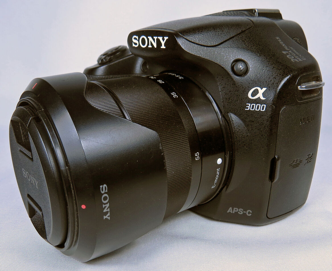 Sony Alpha a3000 20.1 Mirrorless Digital Camera with 18-55mm Lens Sold ...