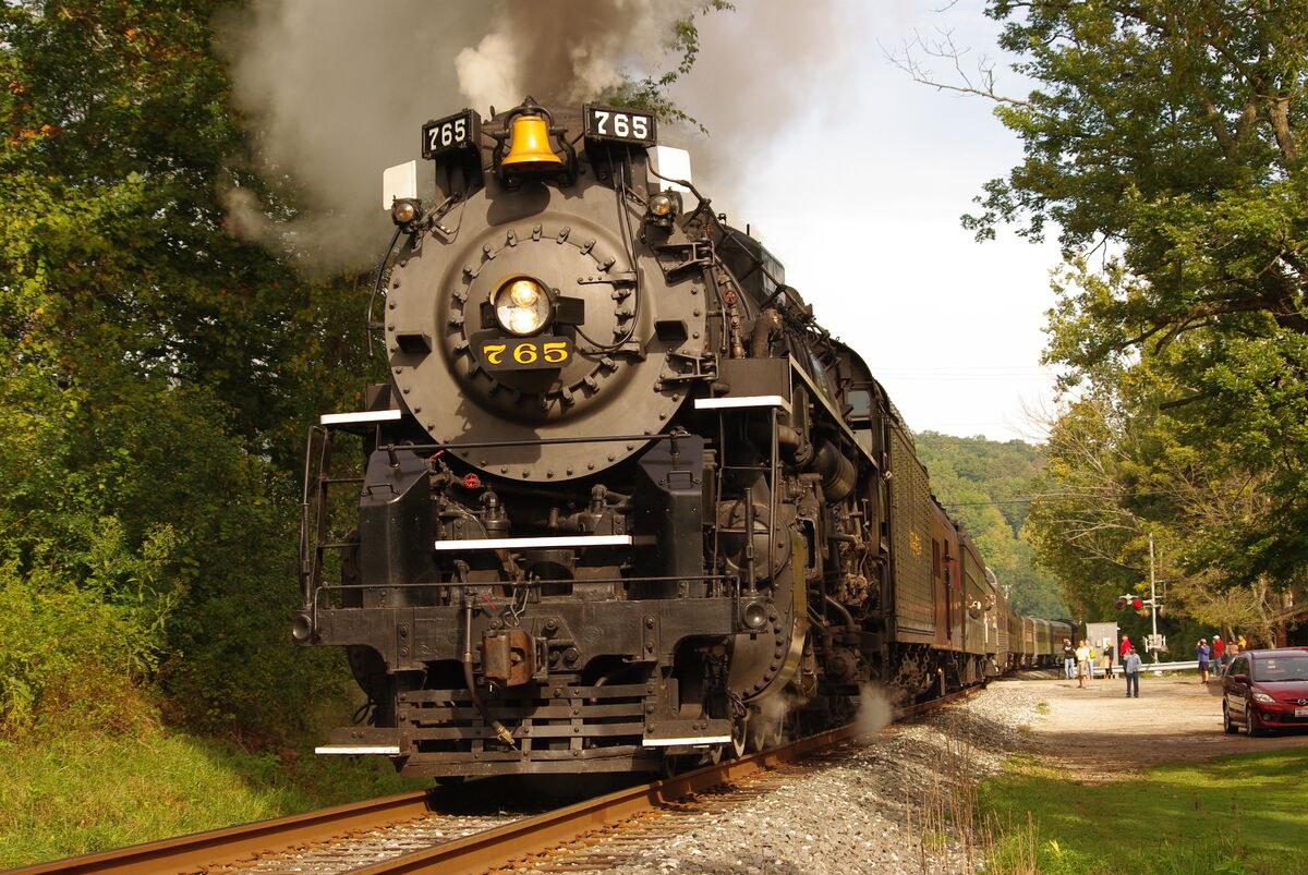 NKP 7765: Boston Mills Ohio 2013. Photo reveals correct engine number.