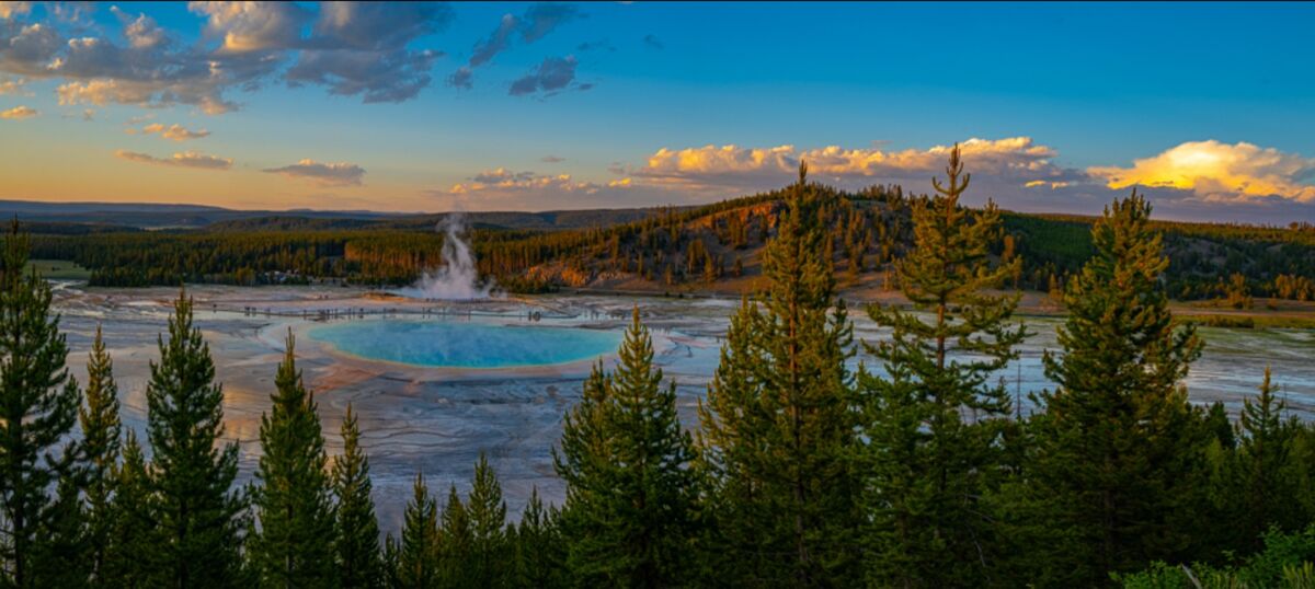 Yellowstone evening and night: Yellowstone always has a few surprises ...
